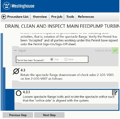 Interactive Work Management System | Westinghouse Nuclear
